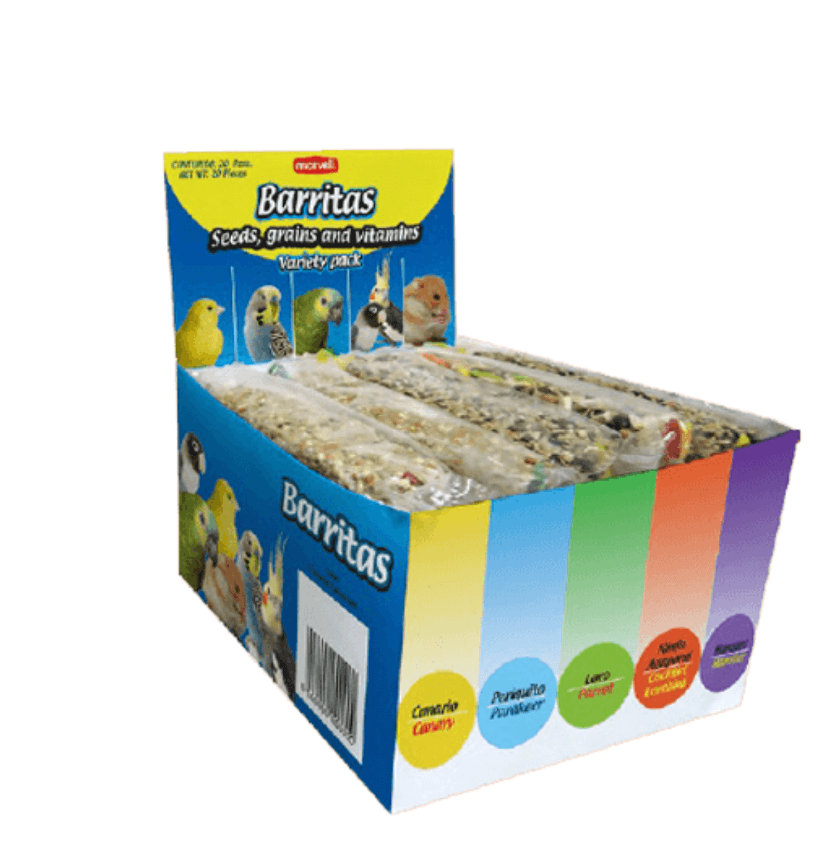 Barritas Mixtas 20 pz 60 gr c/u (Caja) – Alamazonas® | Todo para Aves y ...